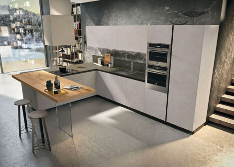 38 Modelli di Cucine con Snack | MondoDesign.it