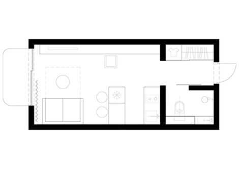 Come Arredare un Monolocale di 15-20 Mq: Ecco 8 Progetti di Design ...