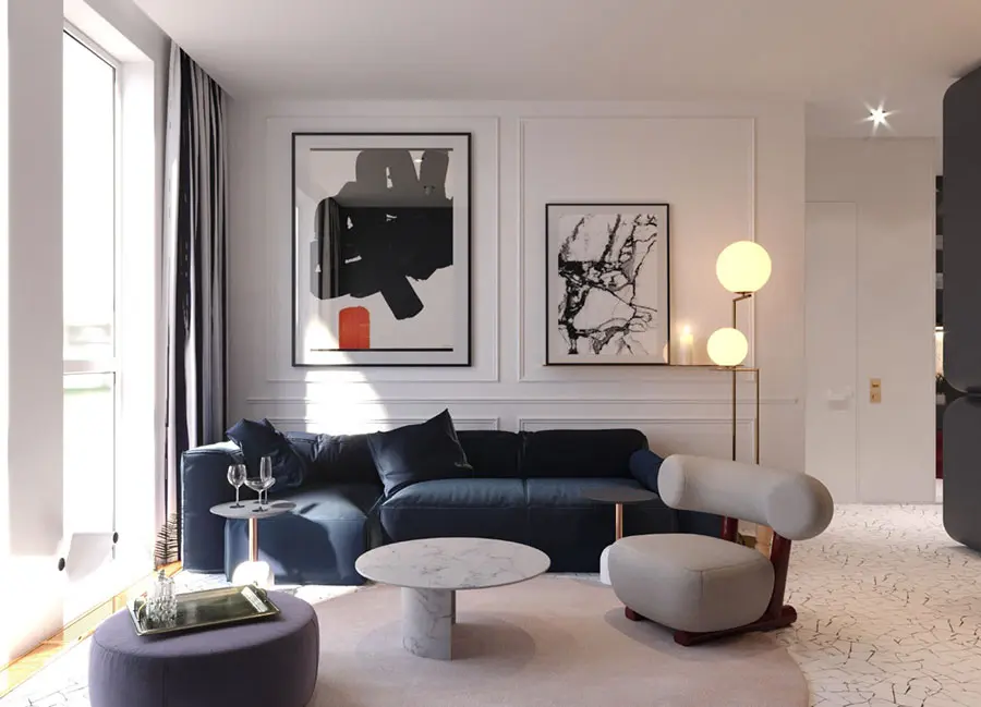 Divano Blu: Abbinamenti e Modelli per un Soggiorno di Classe ...