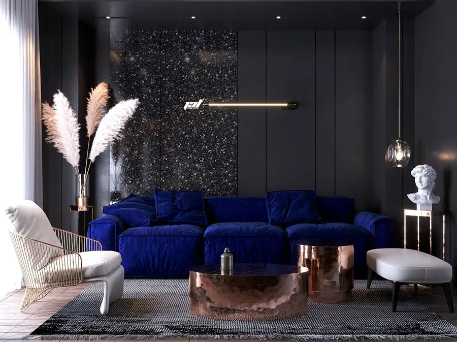 Divano Blu: Abbinamenti e Modelli per un Soggiorno di Classe ...