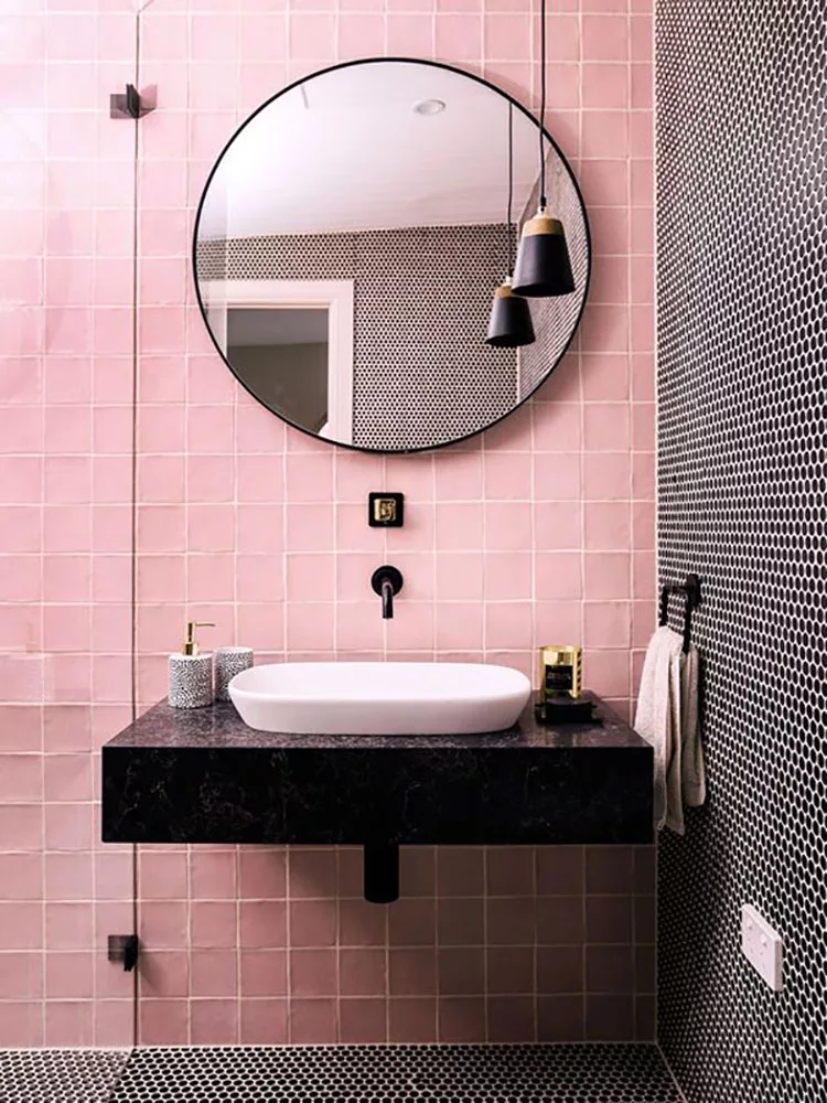 Bagno Rosa: 31 Idee per Arredi, Piastrelle, Rivestimenti e Abbinamenti ...