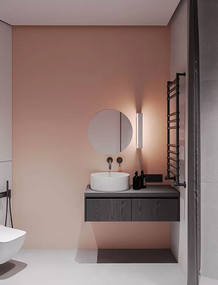 Bagno Rosa: 31 Idee per Arredi, Piastrelle, Rivestimenti e Abbinamenti ...