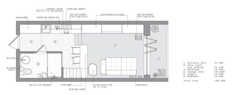 Come Arredare un Monolocale di 35 MQ: Idee e Pianta | MondoDesign.it