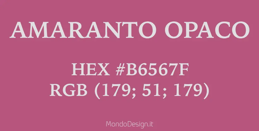 Colore Amaranto per Pareti e Arredamento | MondoDesign.it