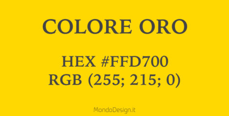 Colore Oro per Pareti e Arredamento | MondoDesign.it