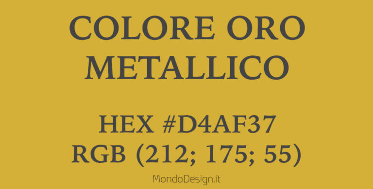 Colore Oro per Pareti e Arredamento | MondoDesign.it