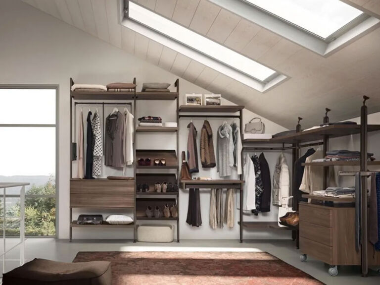 Come Progettare una Cabina Armadio in una Mansarda Bassa | MondoDesign.it